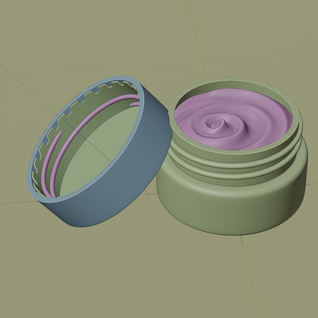 Cream Jar 22 3D Model - TurboSquid 1962778
