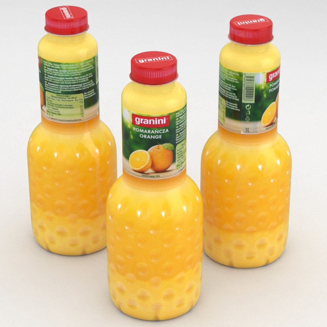 Bottle Juice 3D Model - TurboSquid 1274452
