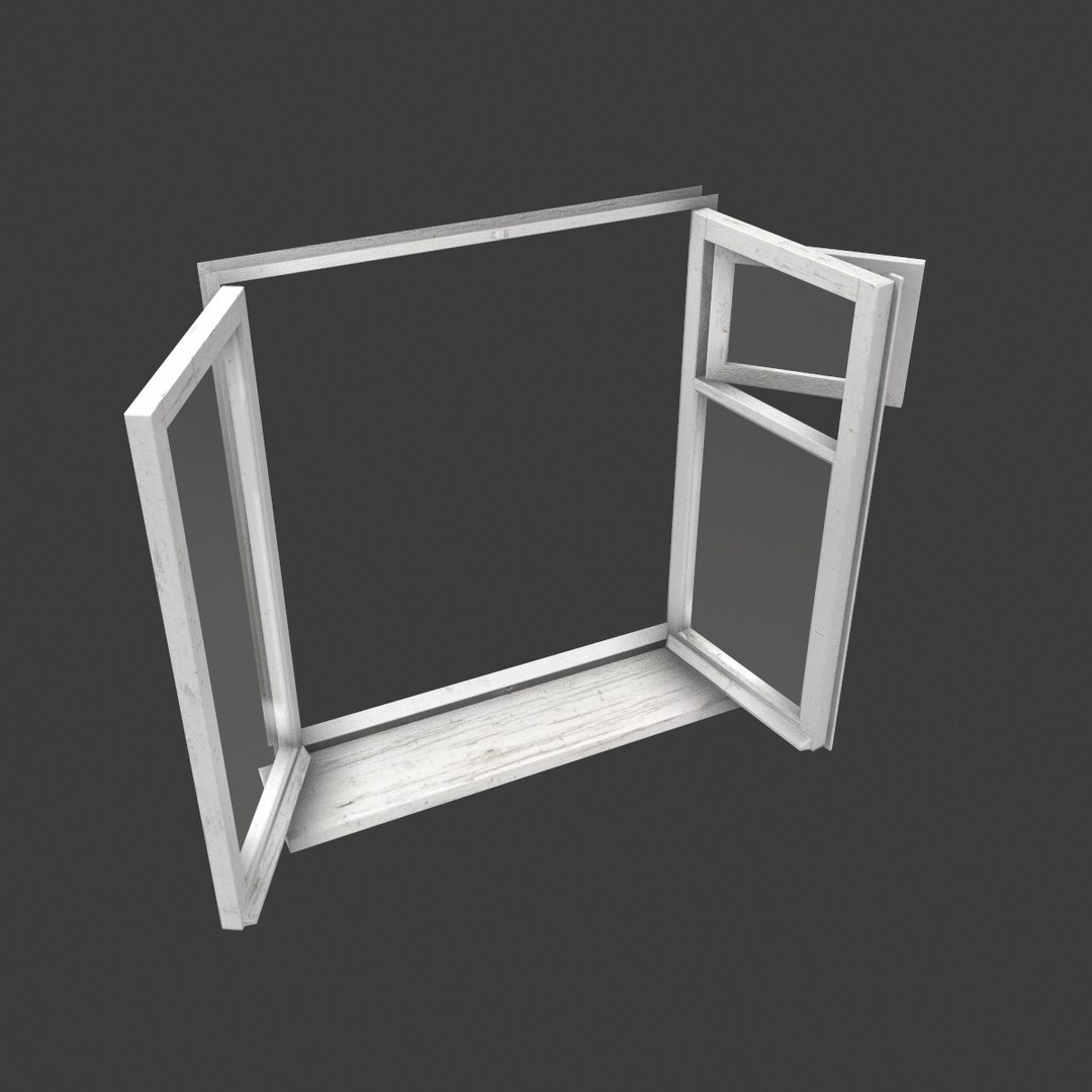 Old Window 3d Model