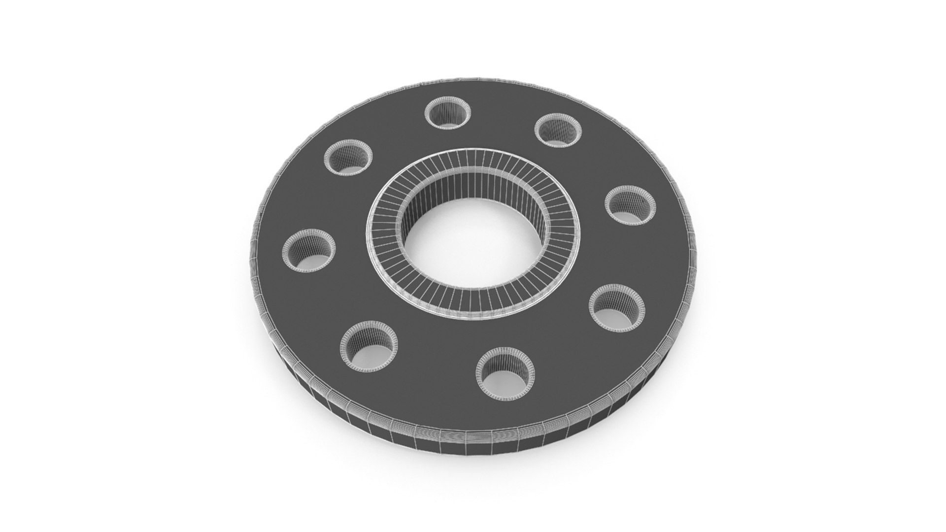 3D Round Flange Metal Armor V4 PBR - TurboSquid 2300823