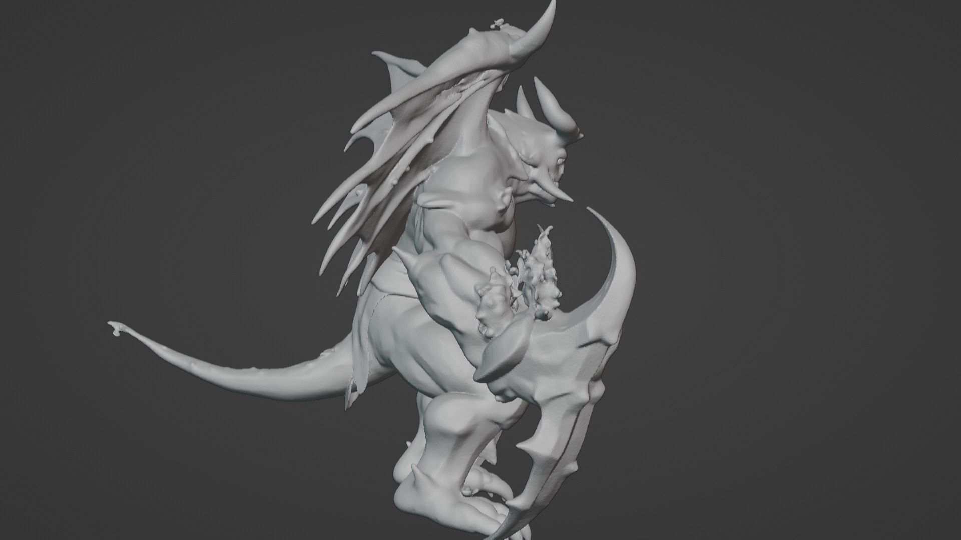 Infernal Behemoth Dark Fantasy Creature Bust Model - TurboSquid 2427088