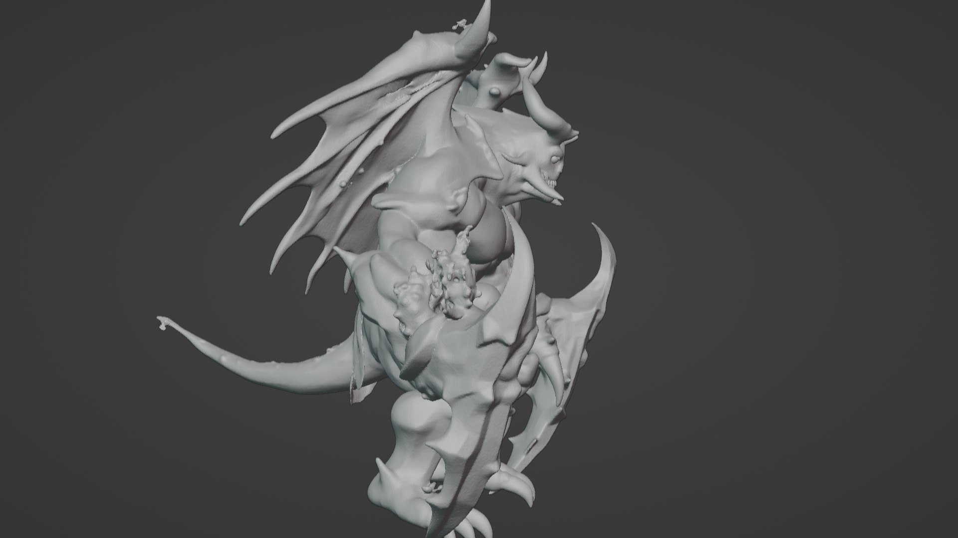 Infernal Behemoth Dark Fantasy Creature Bust Model - TurboSquid 2427088