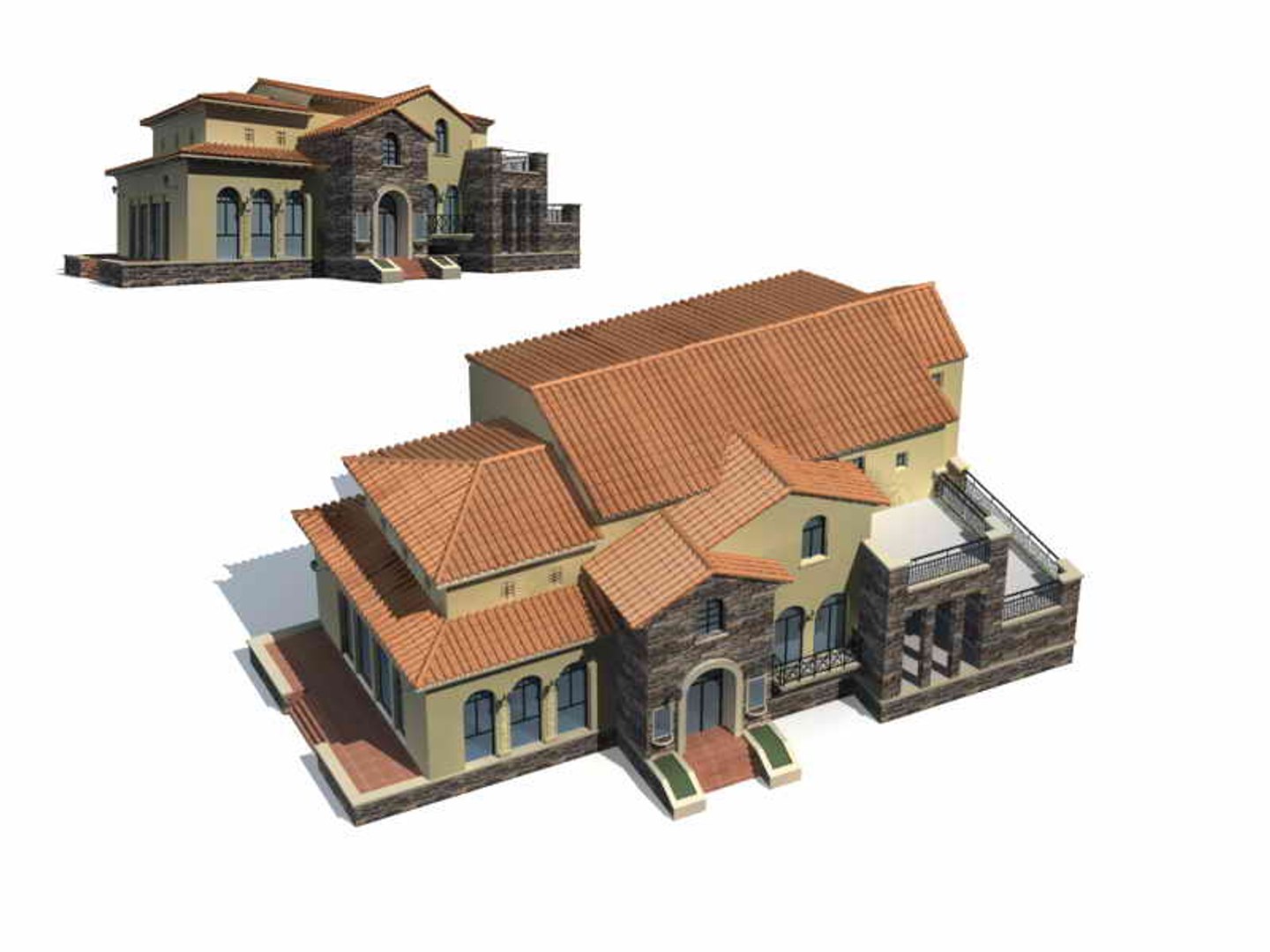 3d model exterior rendering