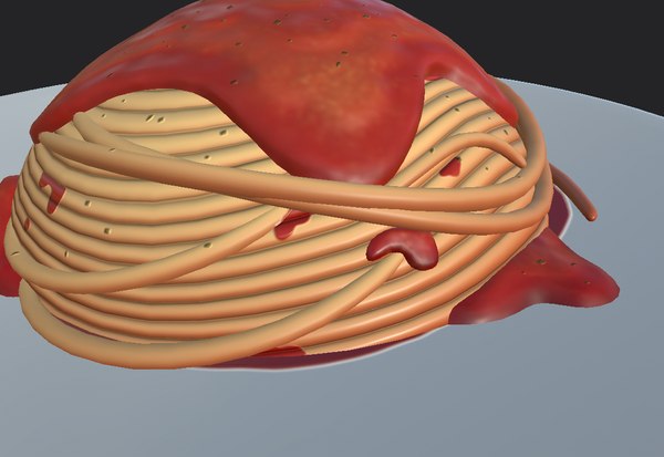 Spaghetti cartoon 3D model - TurboSquid 1412774