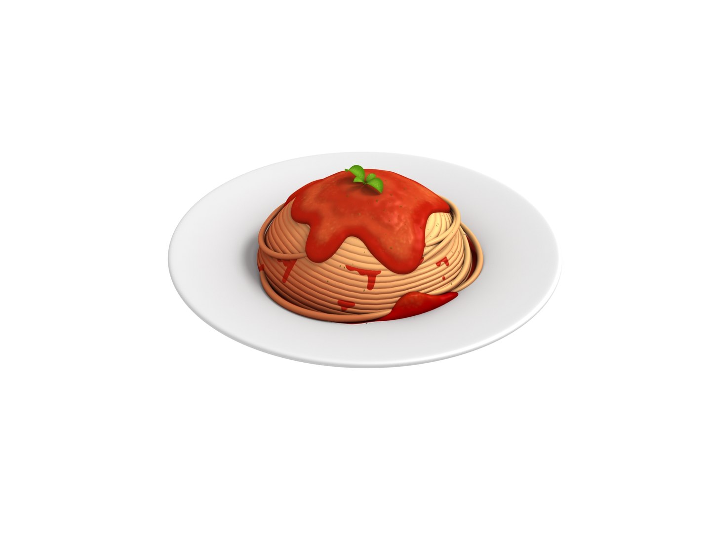 Spaghetti cartoon 3D model - TurboSquid 1412774