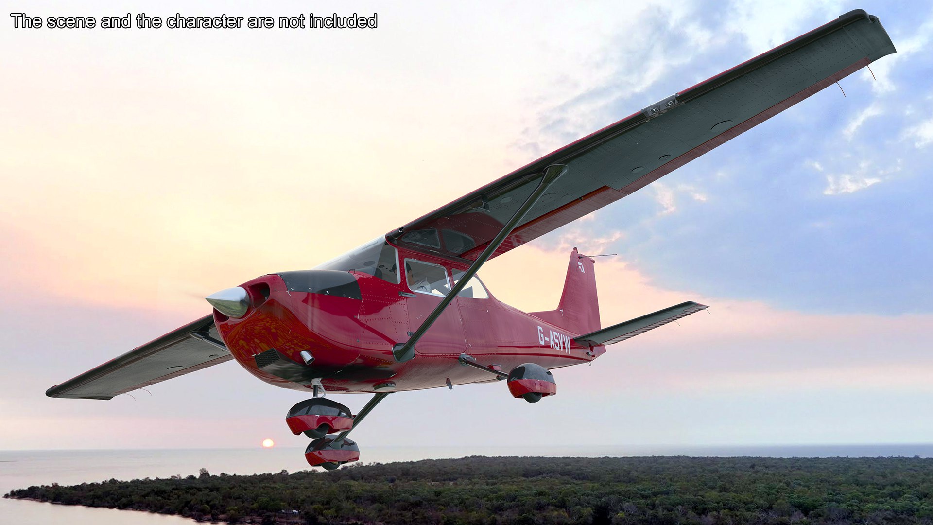 3D Model Cessna 172 Single Engine Propeller Aircraft - TurboSquid 2385625