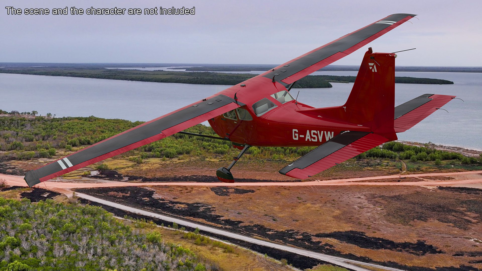 3D Model Cessna 172 Single Engine Propeller Aircraft - TurboSquid 2385625