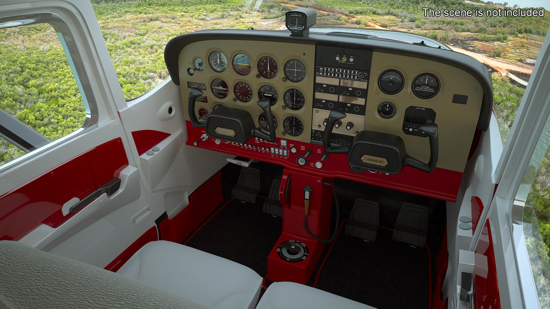 3D Model Cessna 172 Single Engine Propeller Aircraft - TurboSquid 2385625