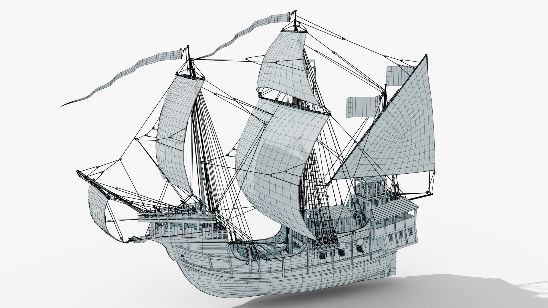 3D Atlantic Carrack Model - TurboSquid 2236448