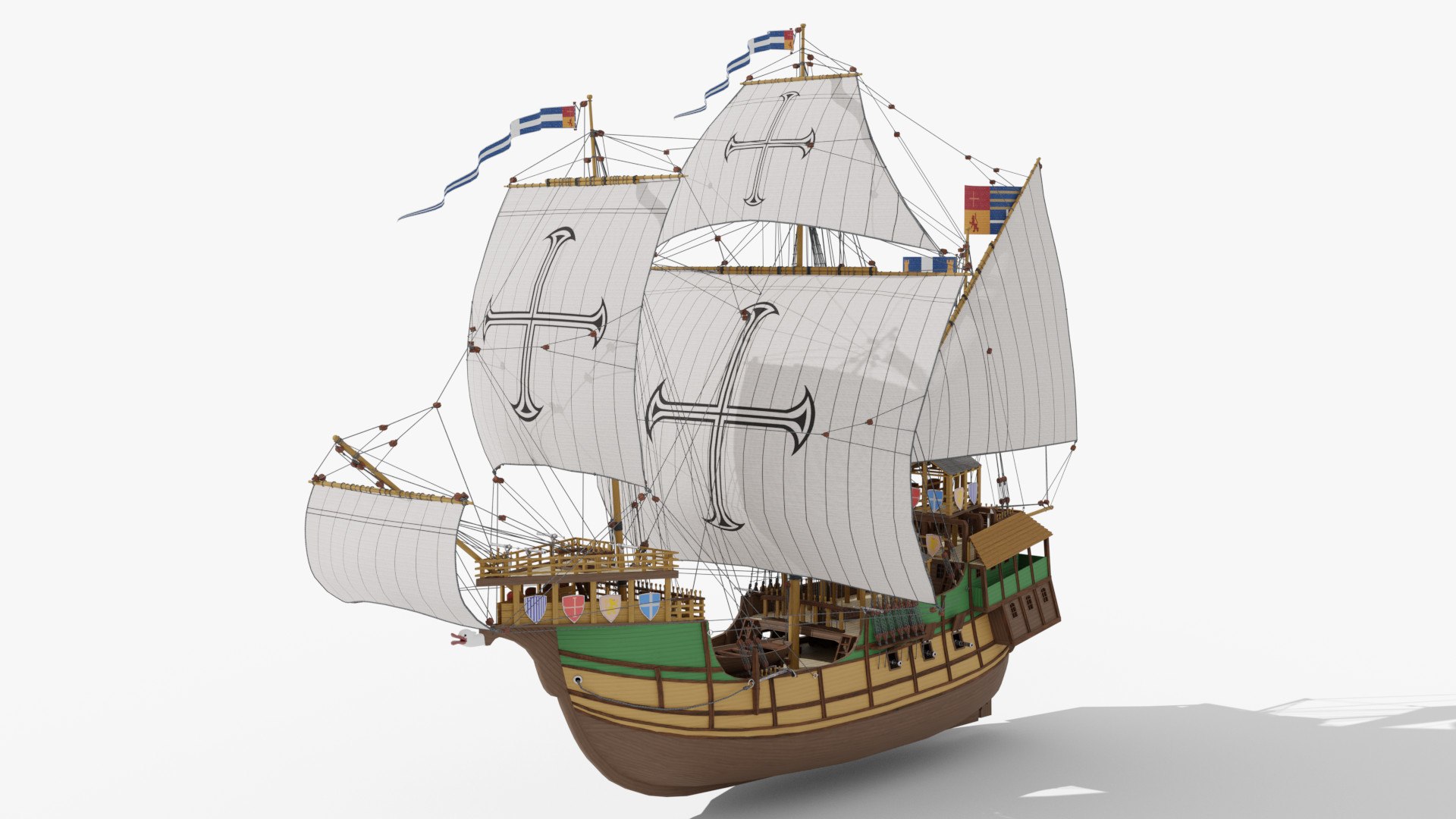 3D Atlantic Carrack Model - TurboSquid 2236448