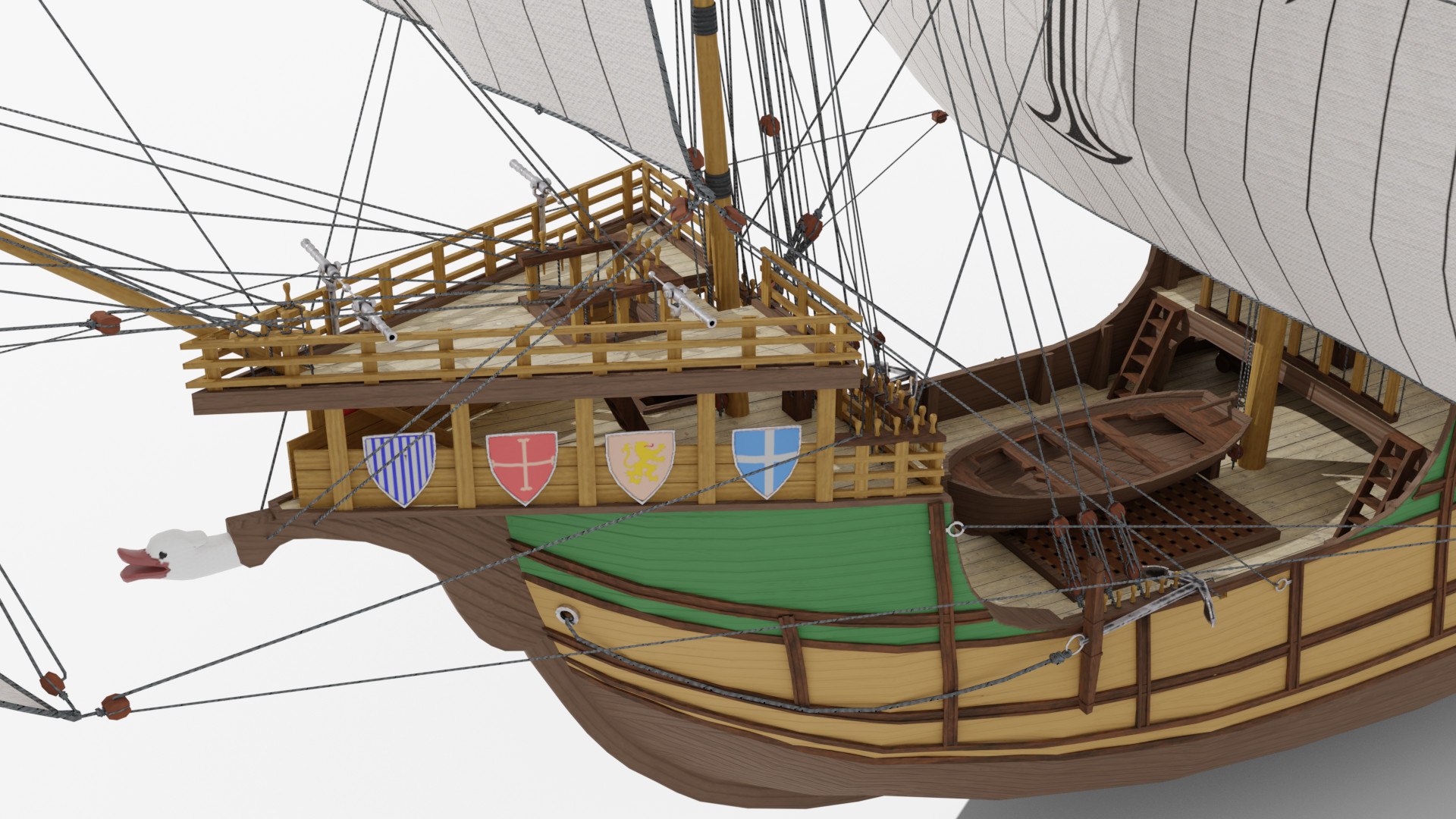 3D Atlantic Carrack Model - TurboSquid 2236448