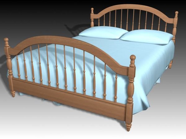 3D 3ds Max bed bedroom furniture