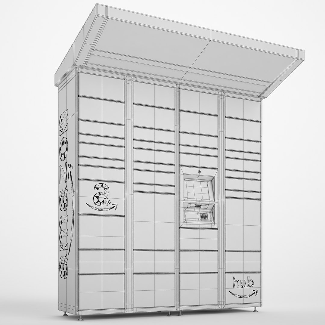 Amazon Delivery Lockers 3D Model - TurboSquid 1439607