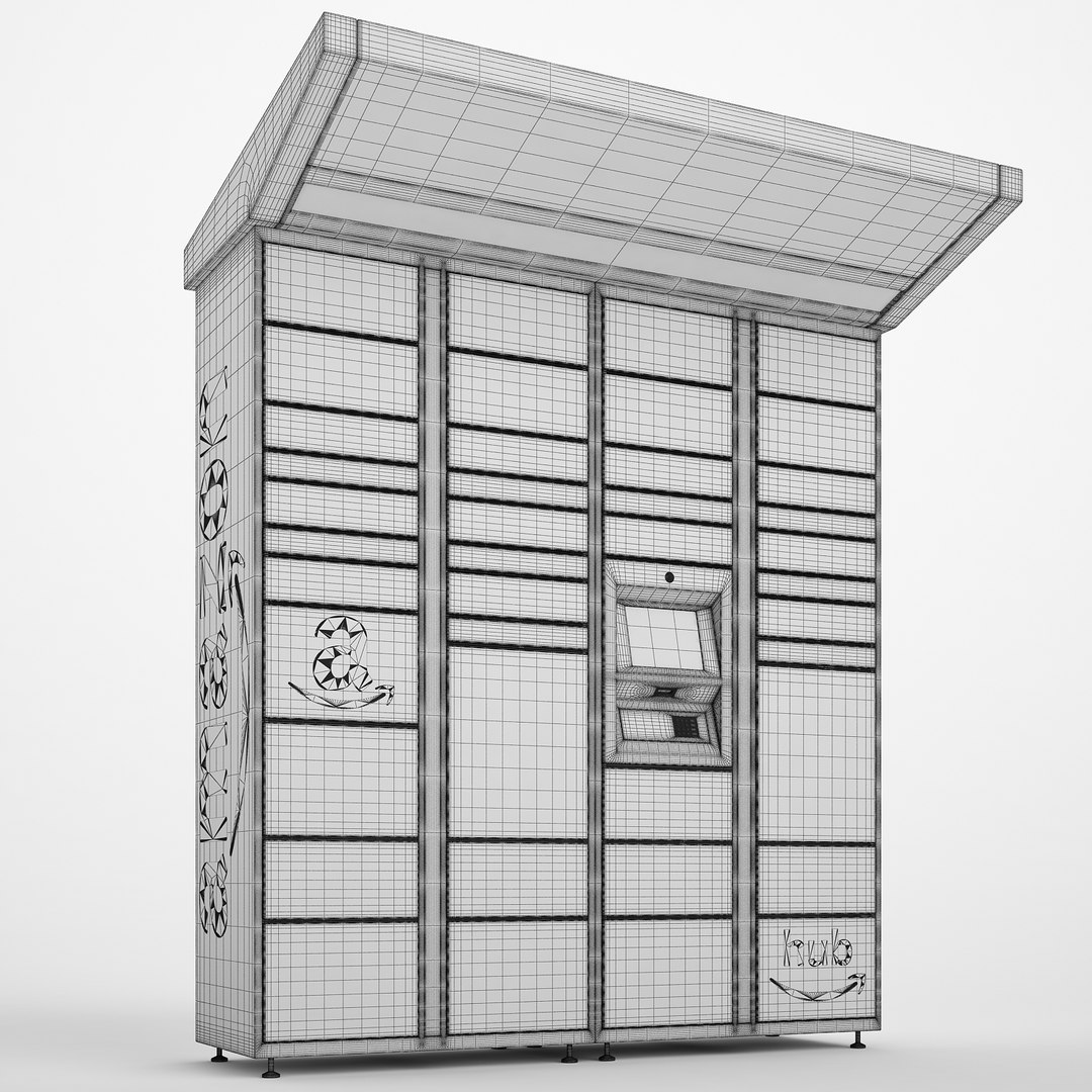Amazon Delivery Lockers 3D Model - TurboSquid 1439607