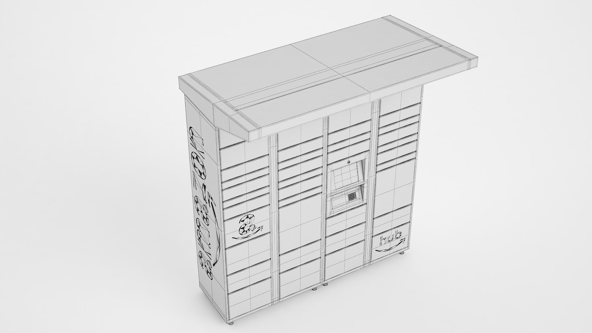 Amazon Delivery Lockers 3D Model - TurboSquid 1439607
