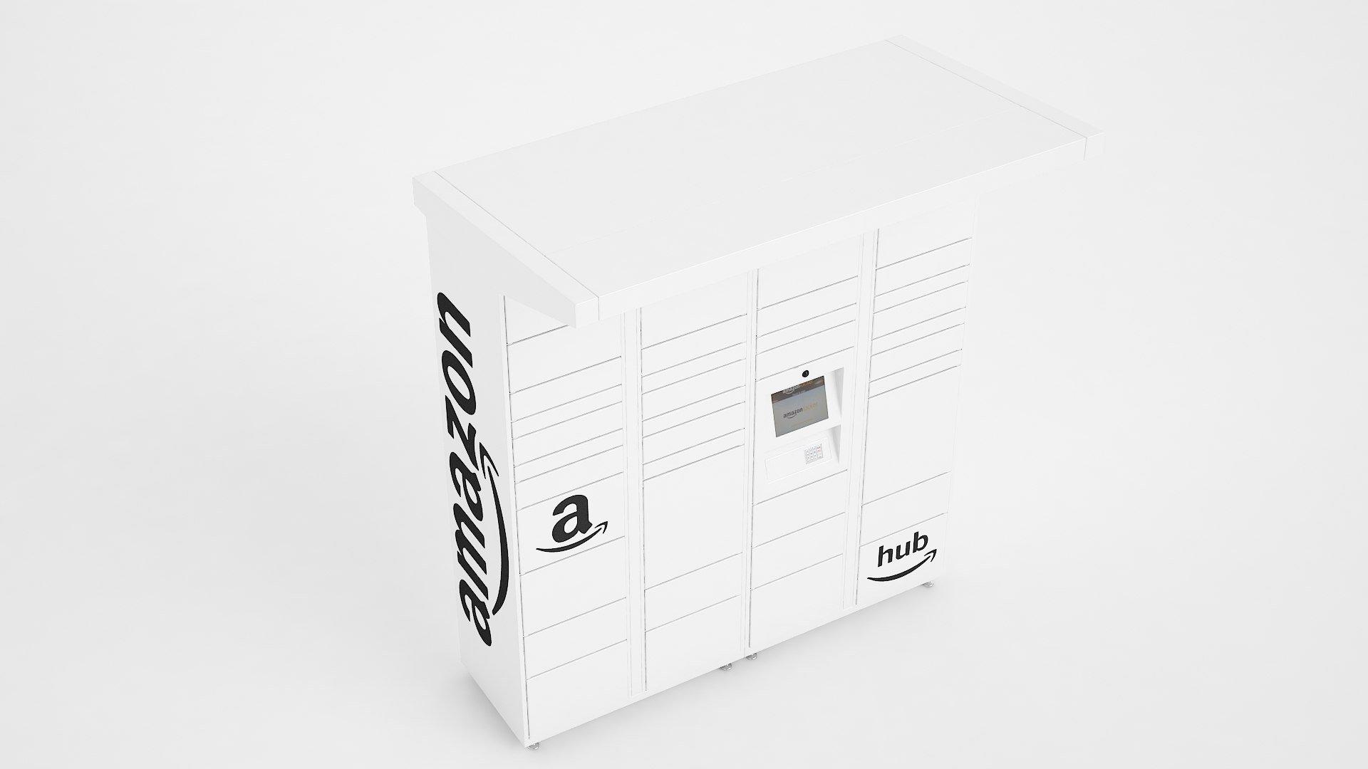Amazon Delivery Lockers 3D Model - TurboSquid 1439607