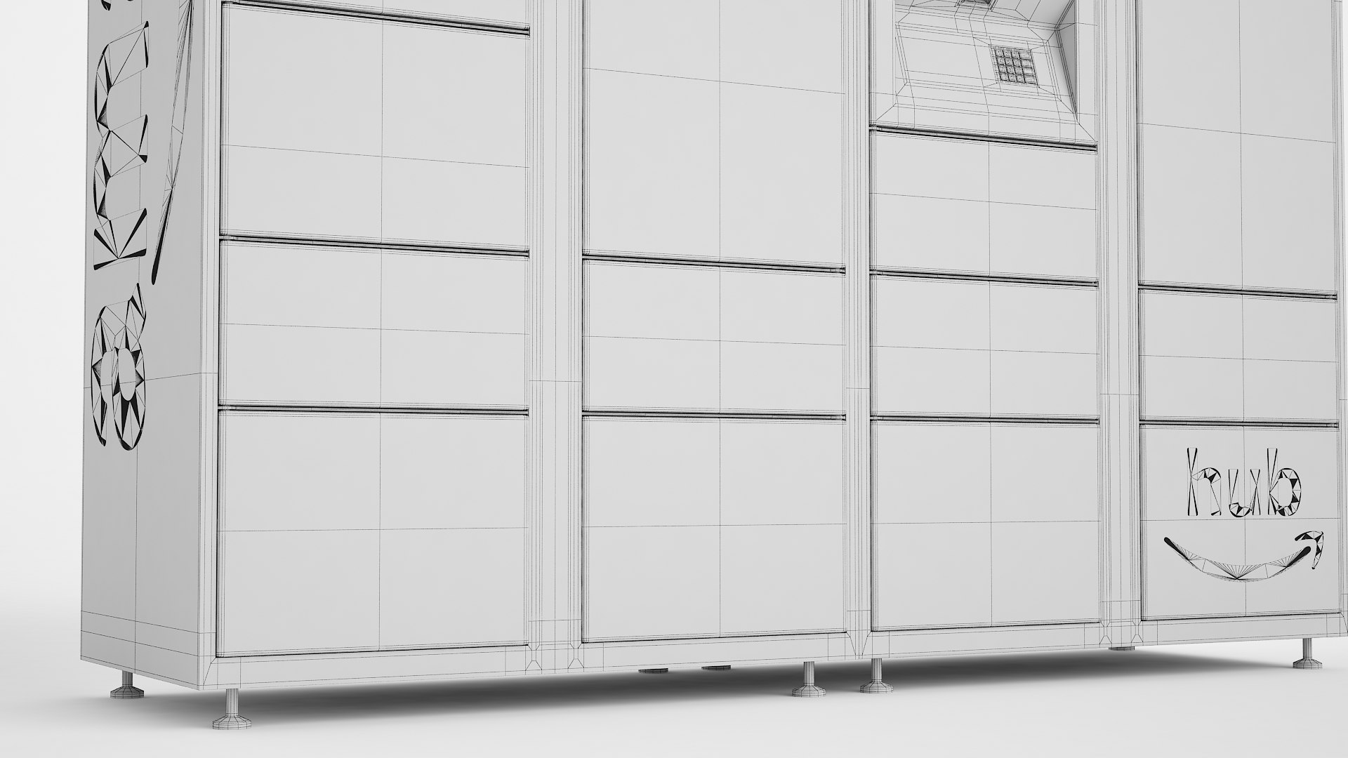 Amazon Delivery Lockers 3D Model - TurboSquid 1439607