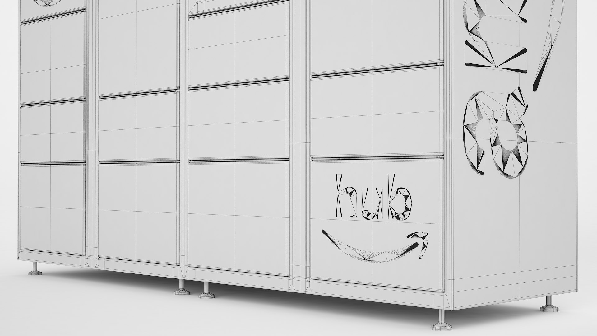 Amazon Delivery Lockers 3D Model - TurboSquid 1439607