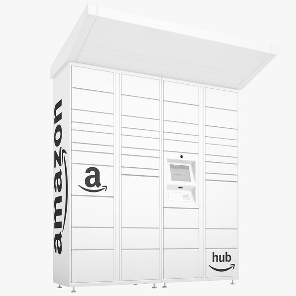 Amazon delivery lockers 3D model - TurboSquid 1439607