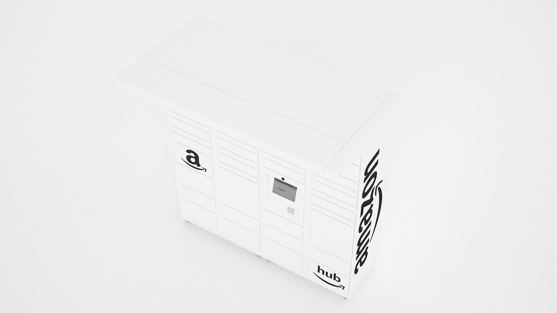 Amazon Delivery Lockers 3D Model - TurboSquid 1439607