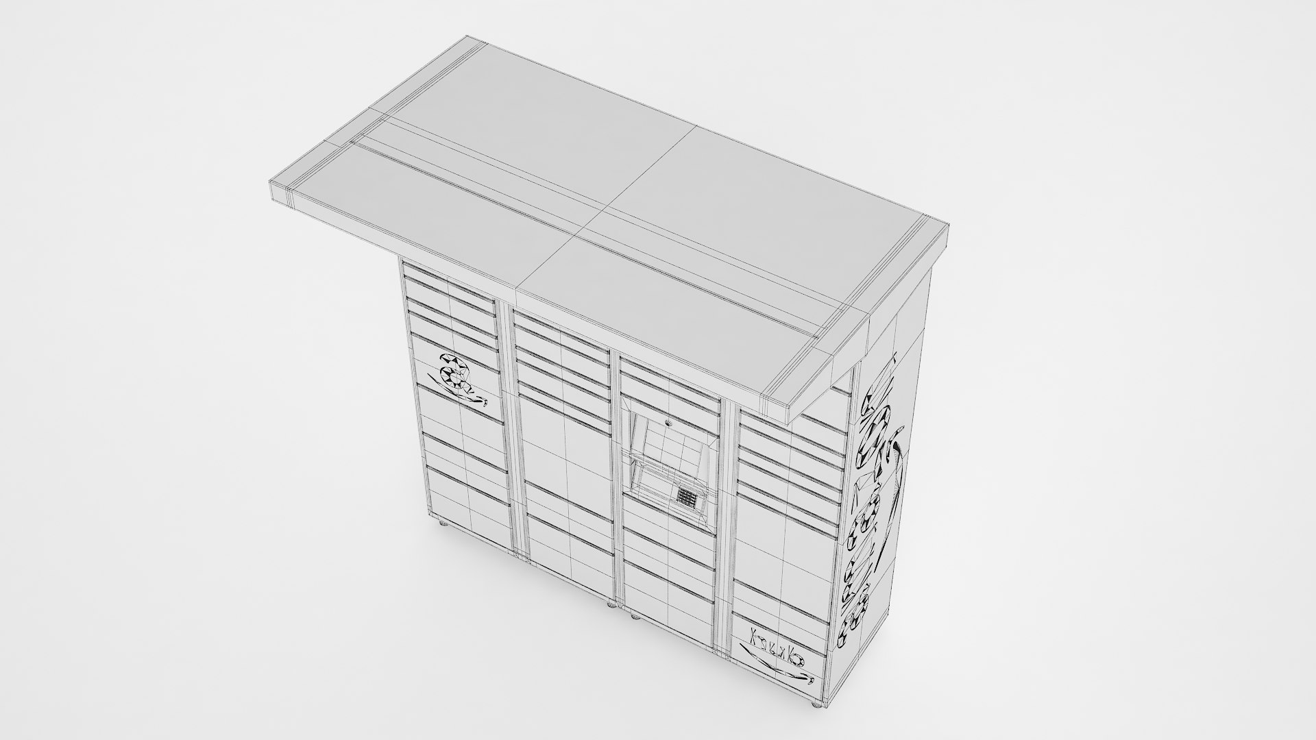 Amazon Delivery Lockers 3D Model - TurboSquid 1439607