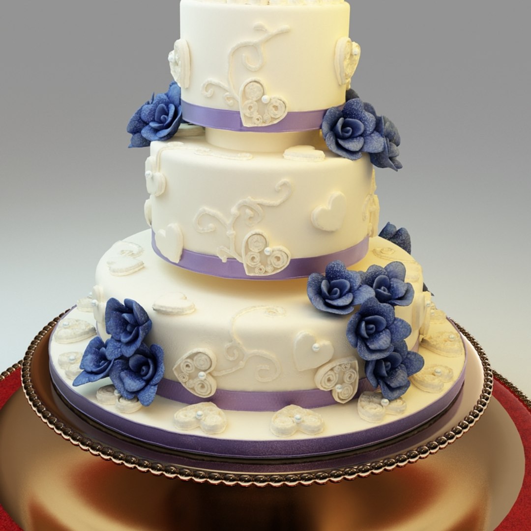 3d Model Wedding Cake 04