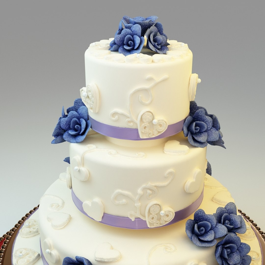 3d Model Wedding Cake 04
