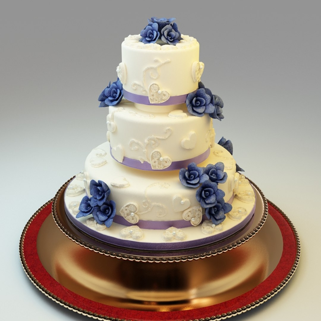 3d Model Wedding Cake 04