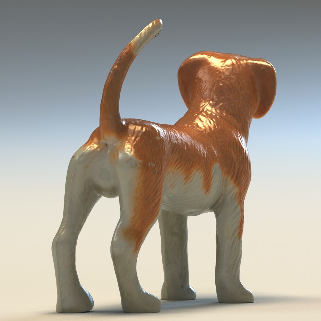 3D Plastic Toy Dog Model - TurboSquid 1408096