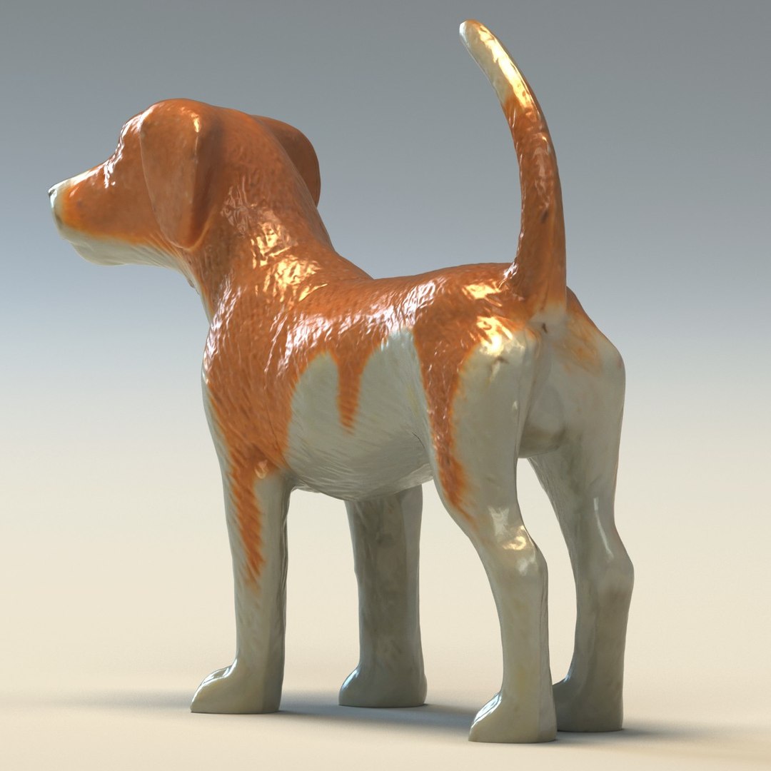 3D Plastic Toy Dog Model - TurboSquid 1408096