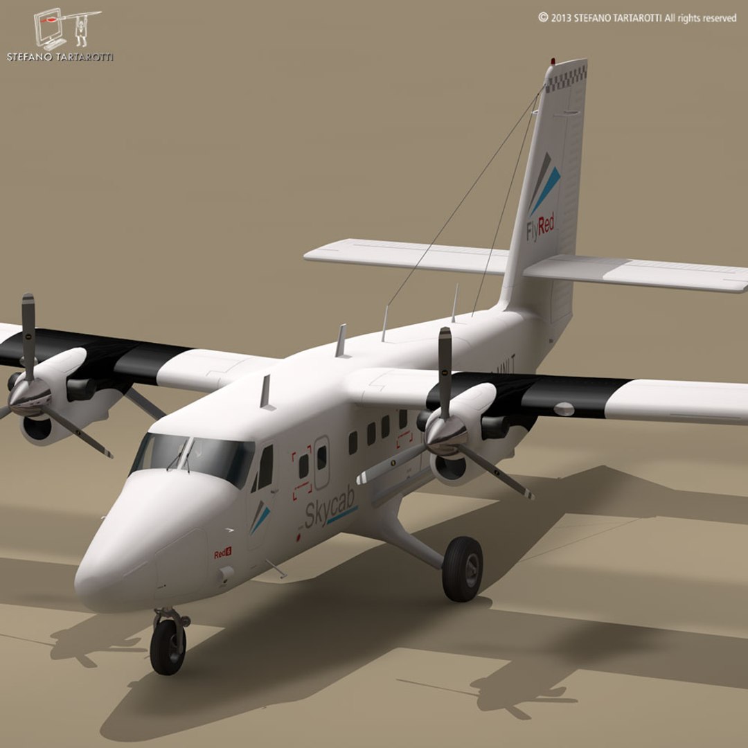 Dhc6 Twin Otter 3d Dxf