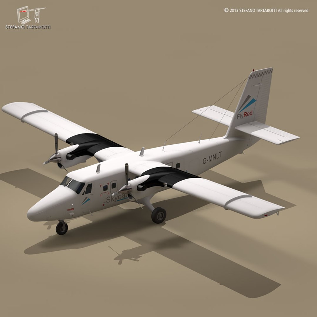 Dhc6 Twin Otter 3d Dxf