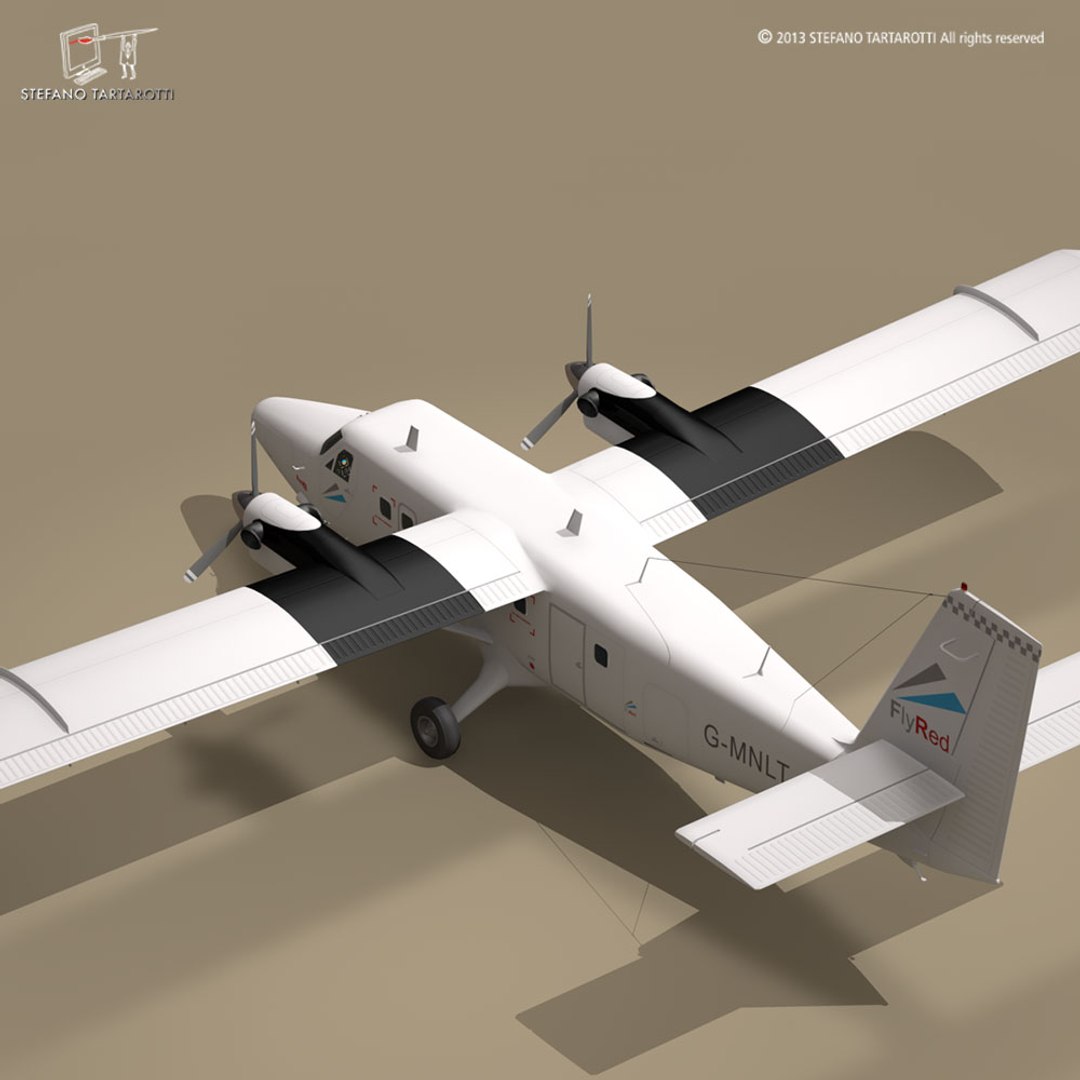 Dhc6 Twin Otter 3d Dxf
