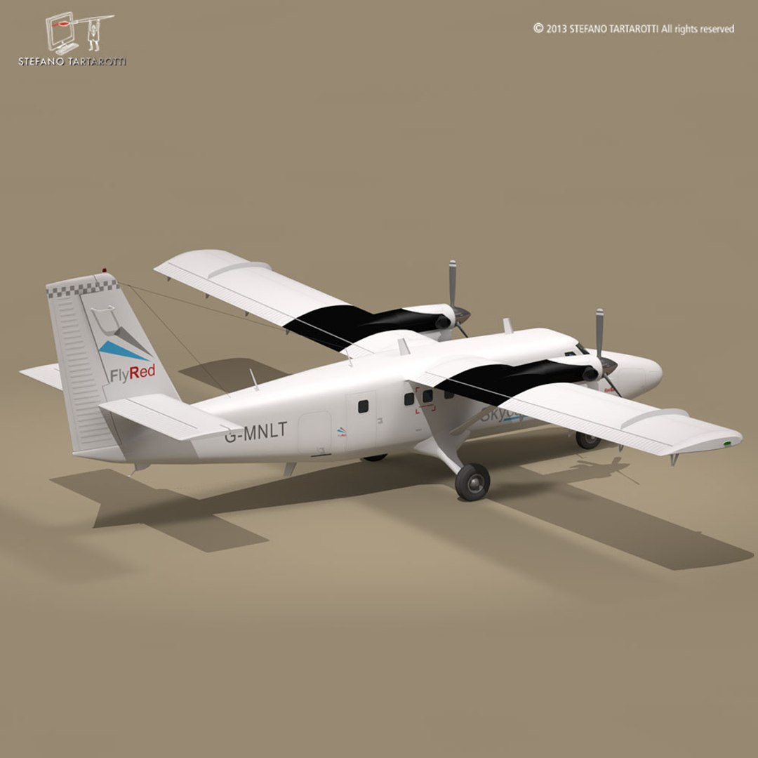 Dhc6 Twin Otter 3d Dxf
