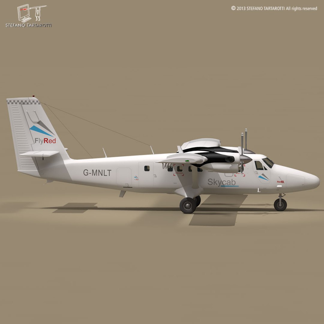 Dhc6 Twin Otter 3d Dxf
