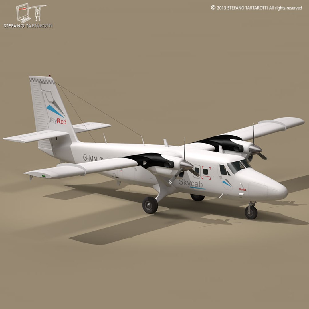 Dhc6 Twin Otter 3d Dxf