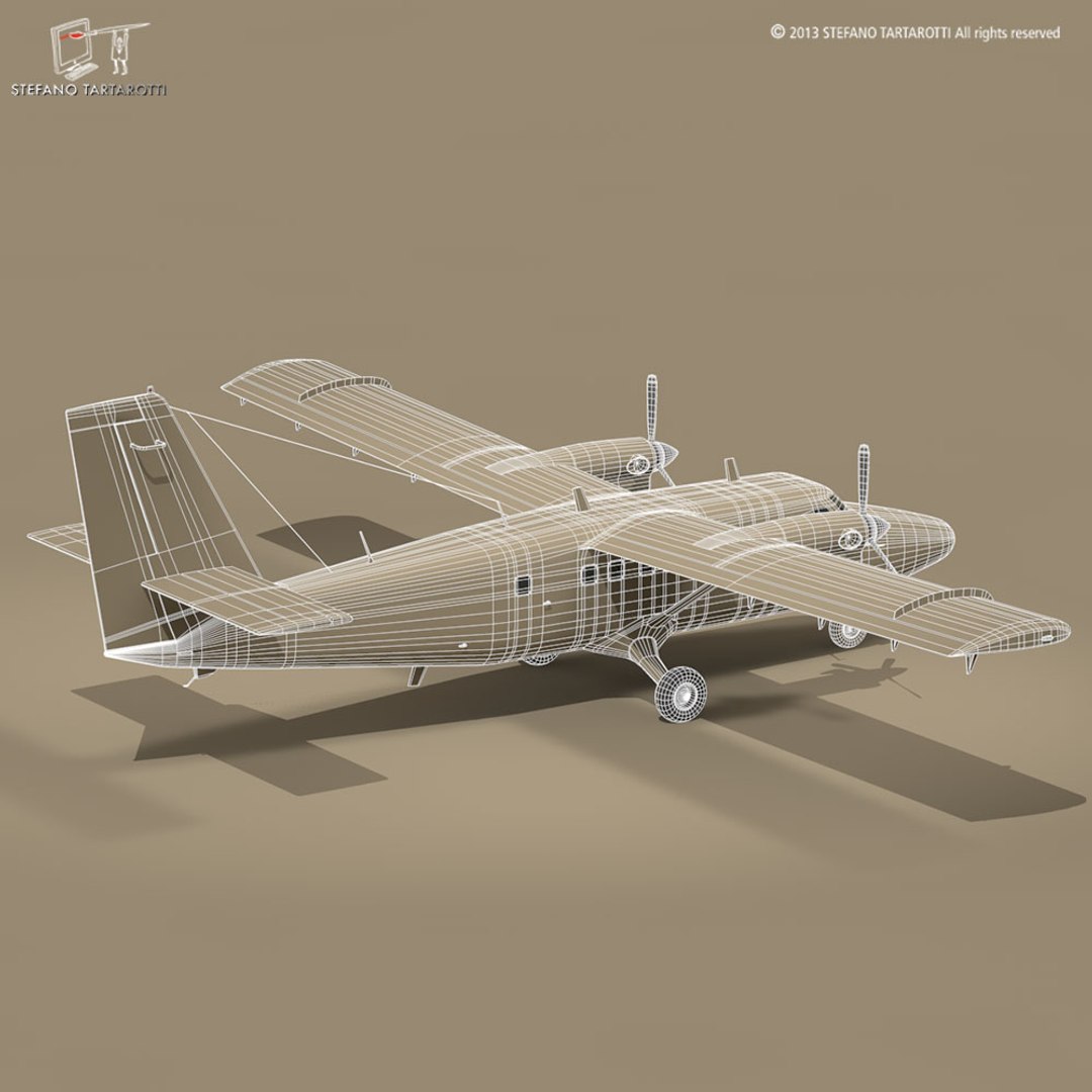 Dhc6 Twin Otter 3d Dxf