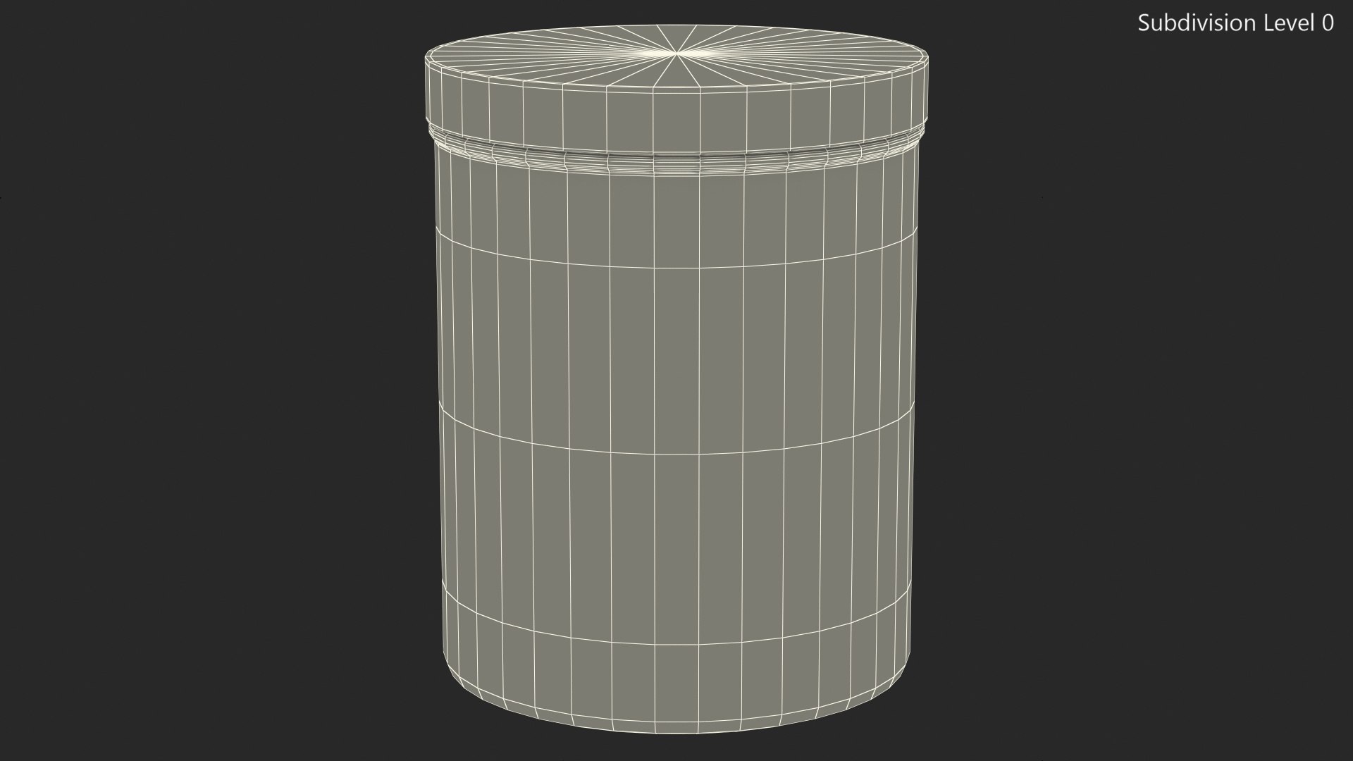 3D black cosmetic jar model - TurboSquid 1477059