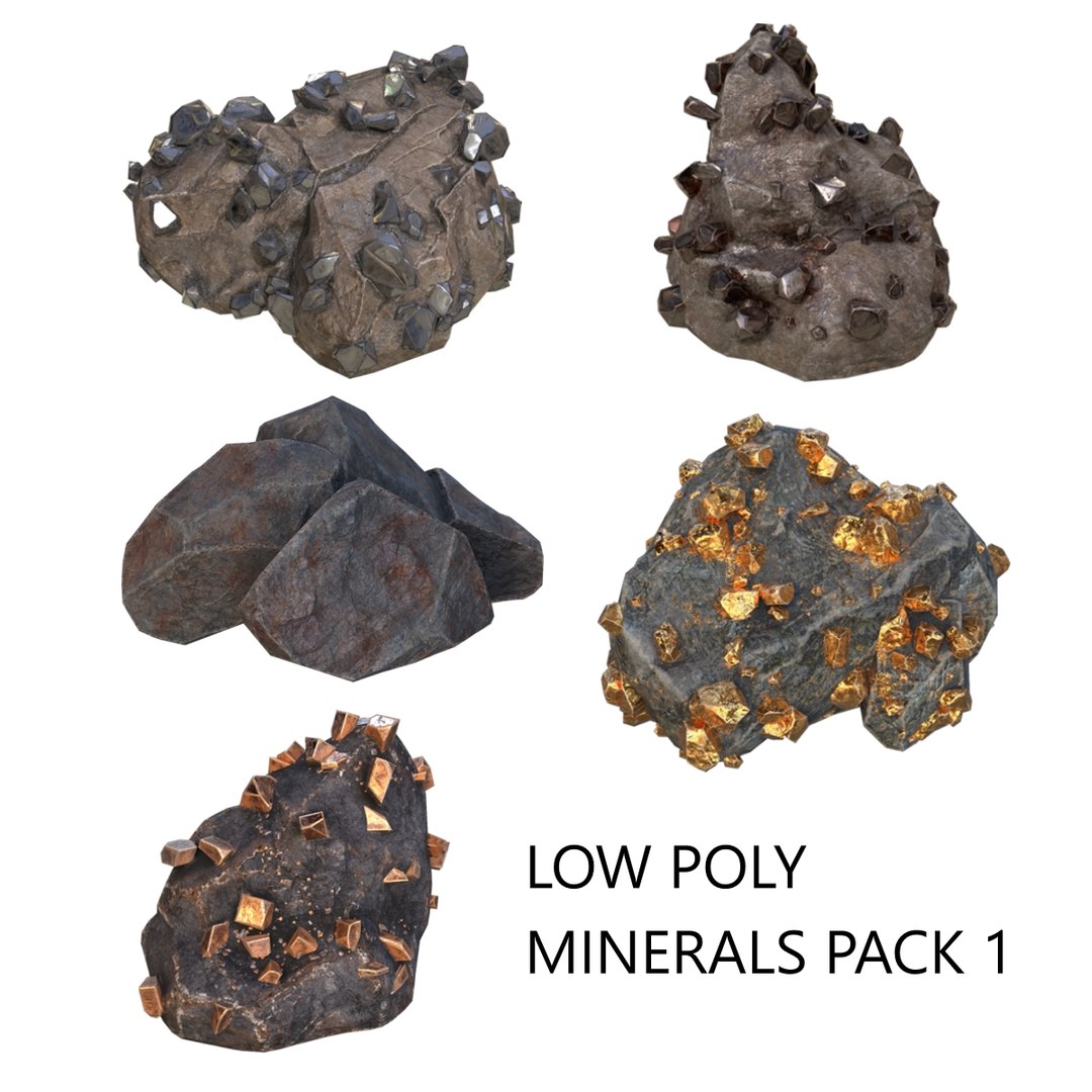 Minerals Pack Model - TurboSquid 2386738