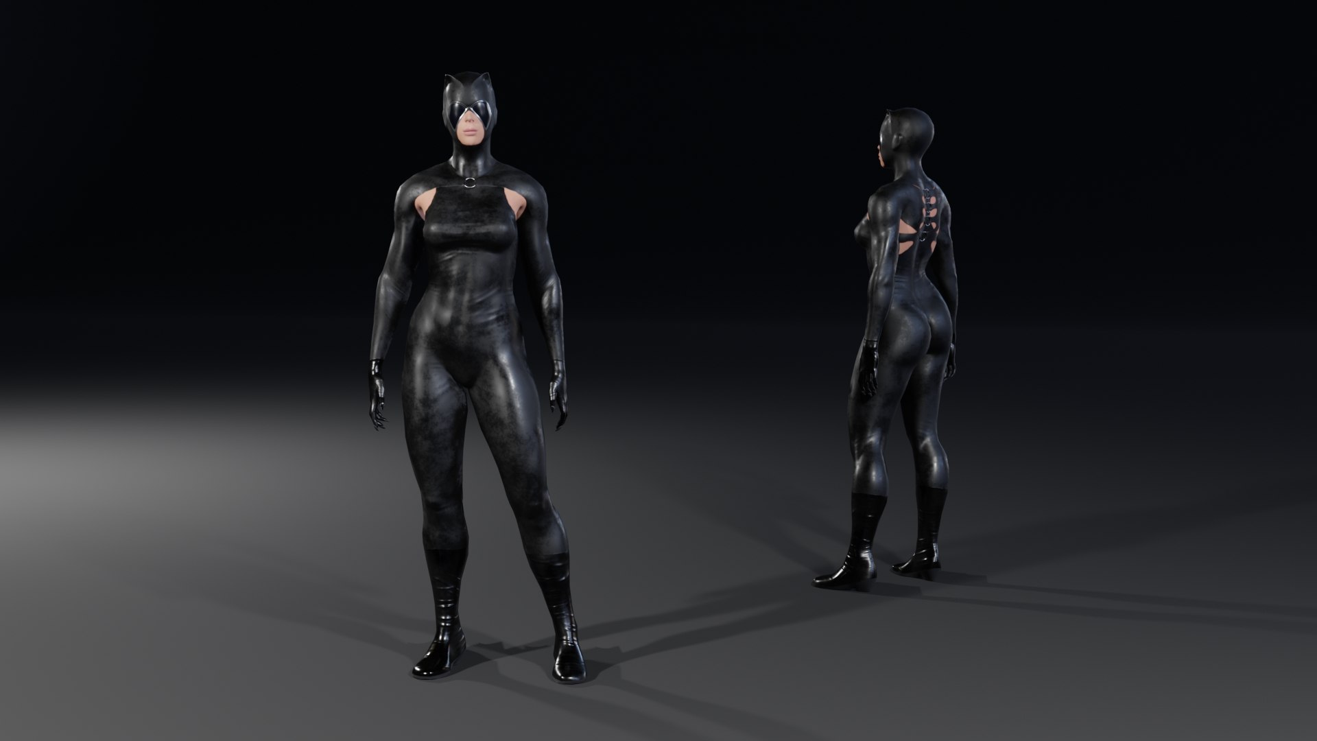 3D Super Hero Girl Character Model - TurboSquid 1983335