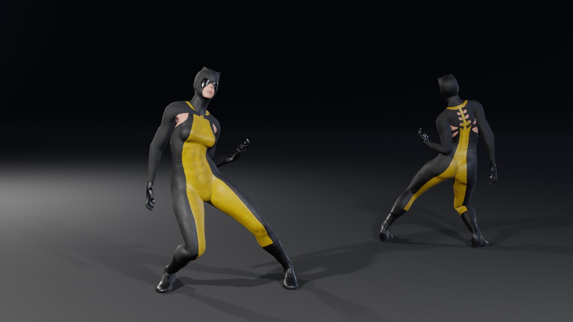 3D Super Hero Girl Character Model - TurboSquid 1983335