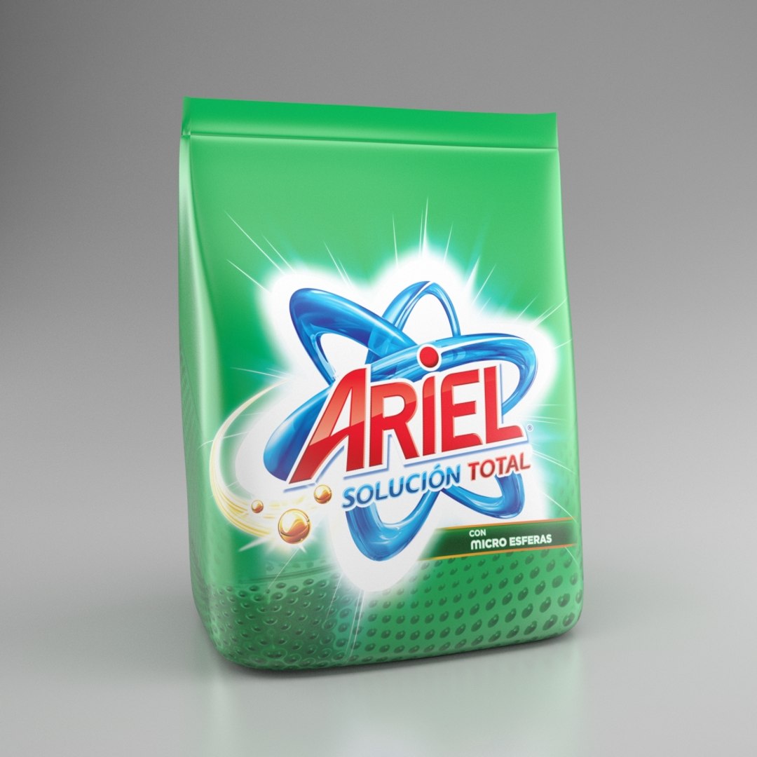 Ariel Washing Powder Pack 3d Model