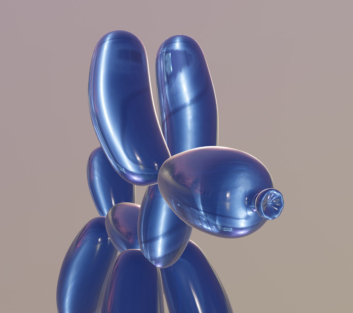 Blue Balloon Dog 3D - TurboSquid 1478693