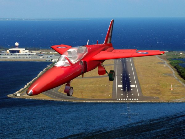 brittish jet trainer gnat 3d model