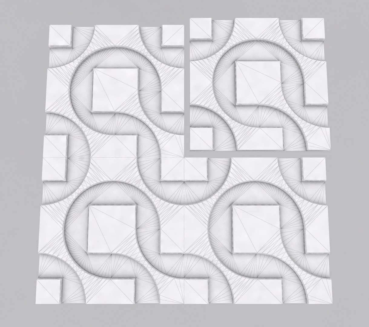 3D Model Tiled Panels - TurboSquid 1287460