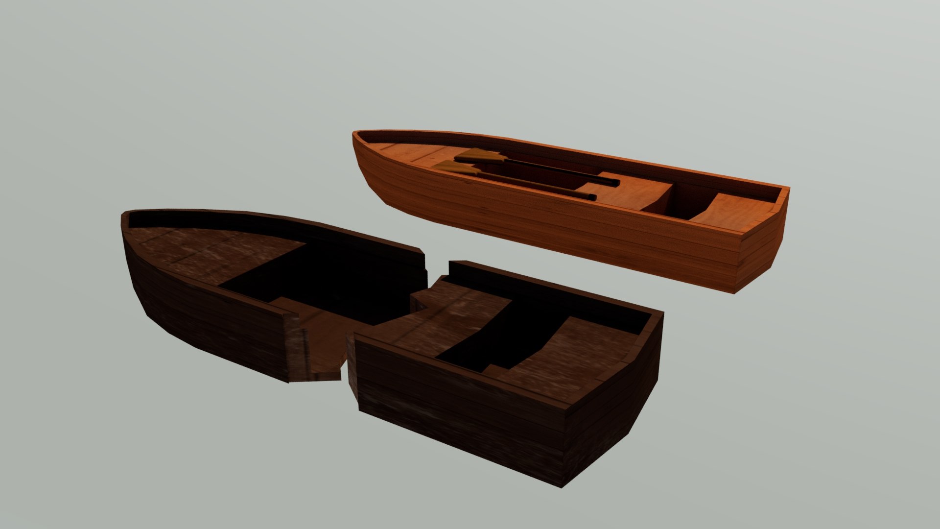 Wooden Boat 3D - TurboSquid 2017108