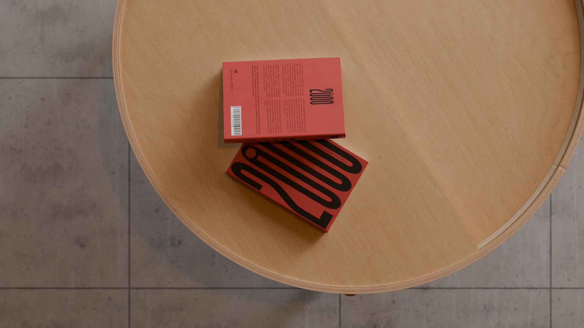 3D Model Minimal Red Book Hardcover Novel Interior Exterior ...