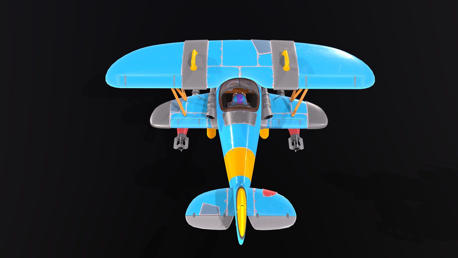 3D Model Stylized Plane - TurboSquid 1929838