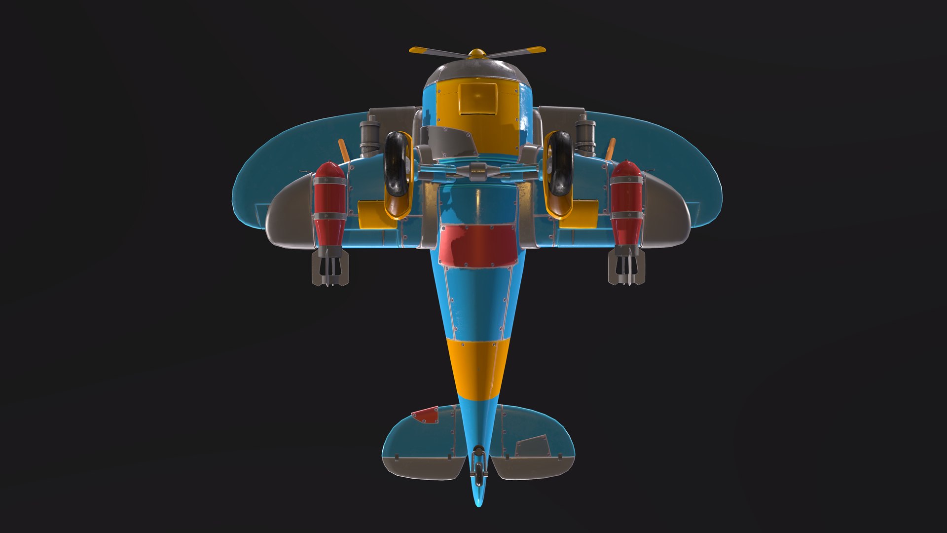 3D Model Stylized Plane - TurboSquid 1929838