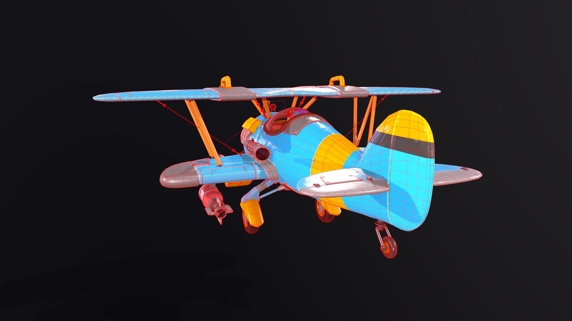 3D Model Stylized Plane - TurboSquid 1929838